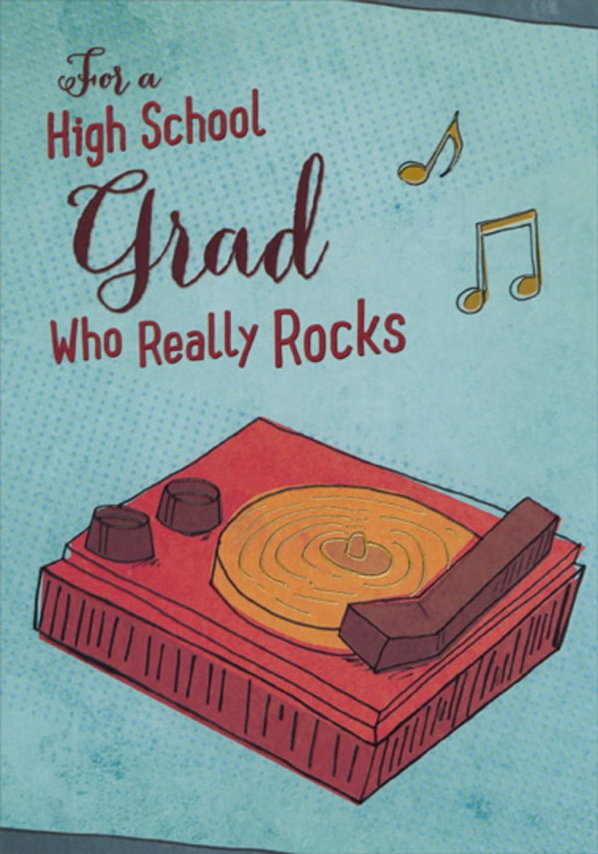 Designer Greetings Vinyl Record Player High School Graduation ...