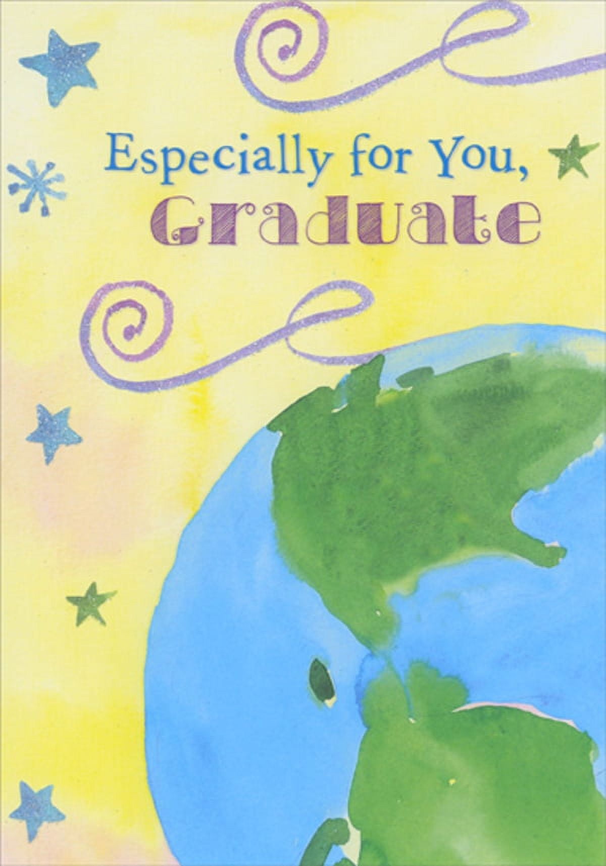 Designer Greetings Watercolor Earth and Sparkling Swirls Especially for ...