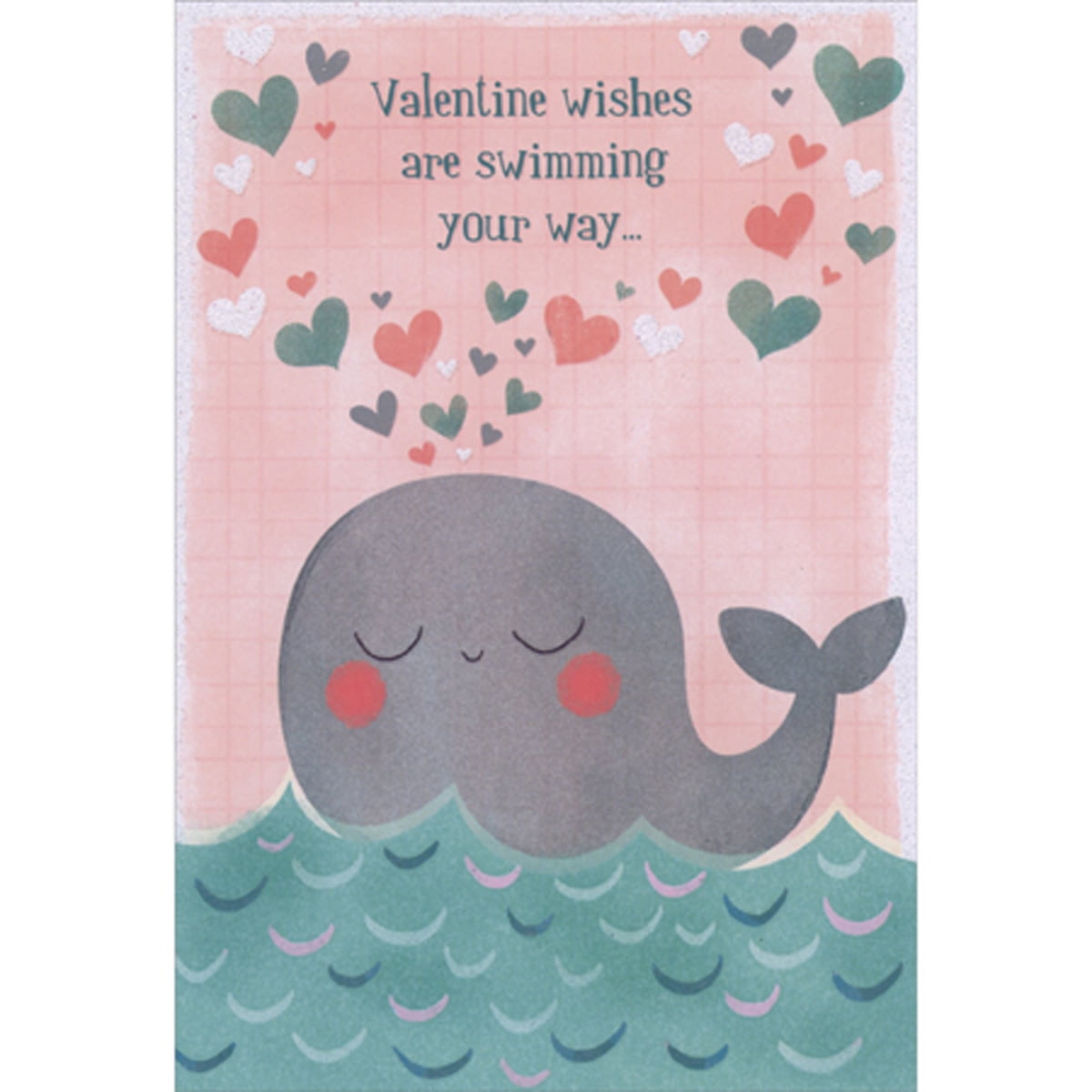 Designer Greetings Whale Blowing Heart Bubbles: Wishes Swimming Your ...