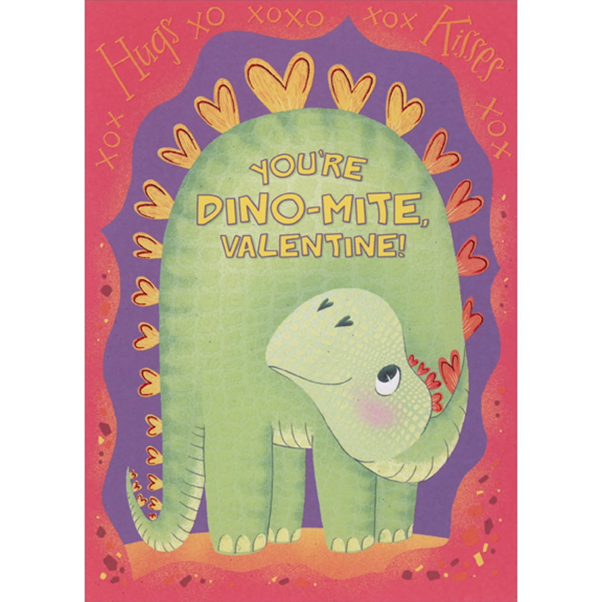 Designer Greetings You're Dino-Mite: Green Dinosaur with Heart Shaped ...