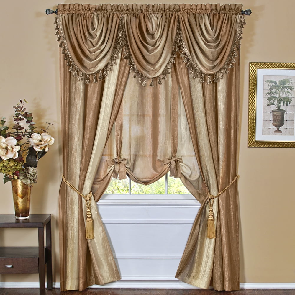 Designer Home Ombre Window Curtains, Modern Semi-Sheer Window Curtain ...