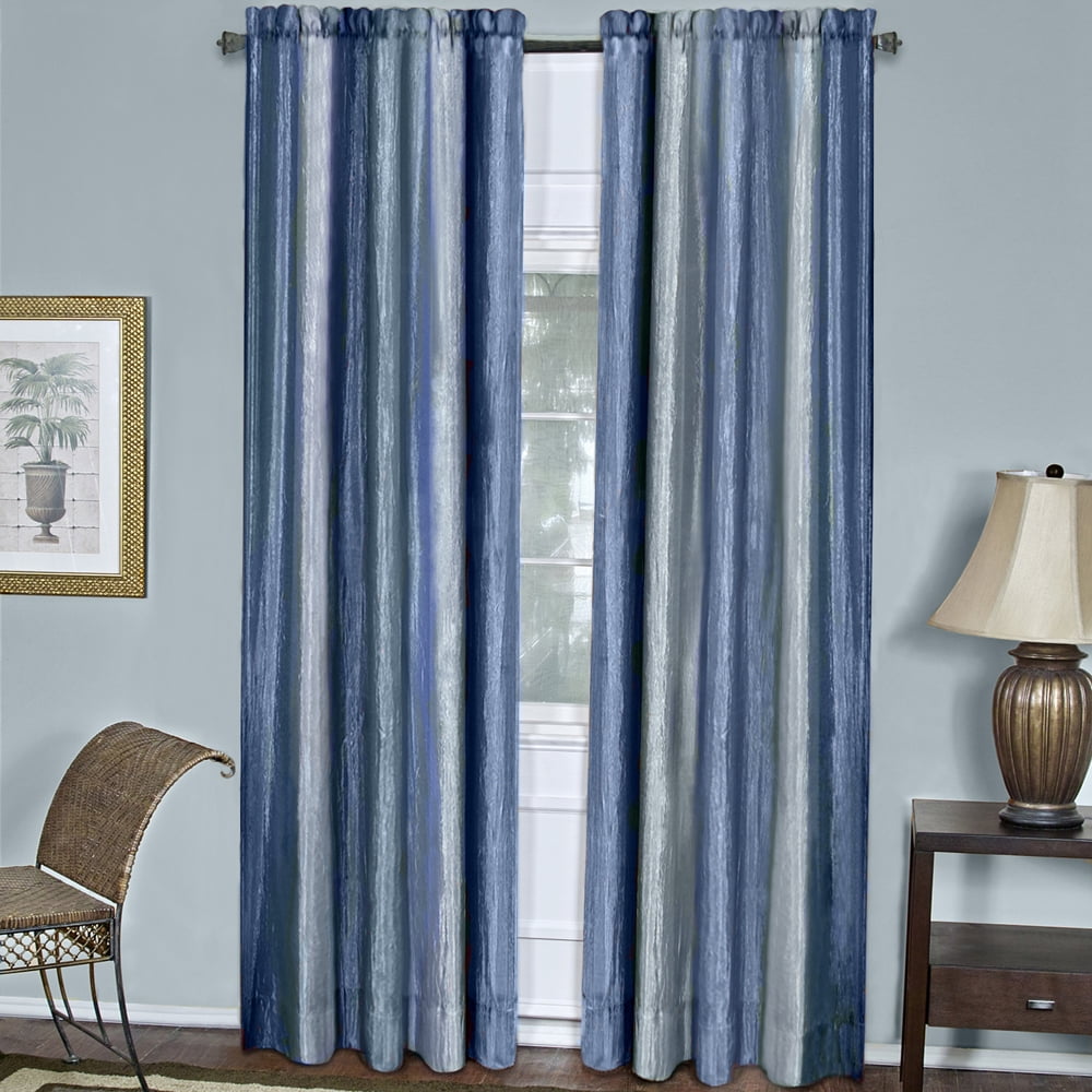 Designer Home Ombre Window Panels, 2-Pack, Semi-Sheer, Light Filtering ...