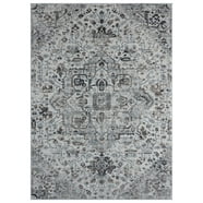 Designer Home Swan Area Rug 2050 10872 Kanza Grey Lines Slices 7' 10" x ...