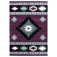Designer Home Revolution Shag Area Rug 2100 21783 Pinnacle Violet 7' 10 ...