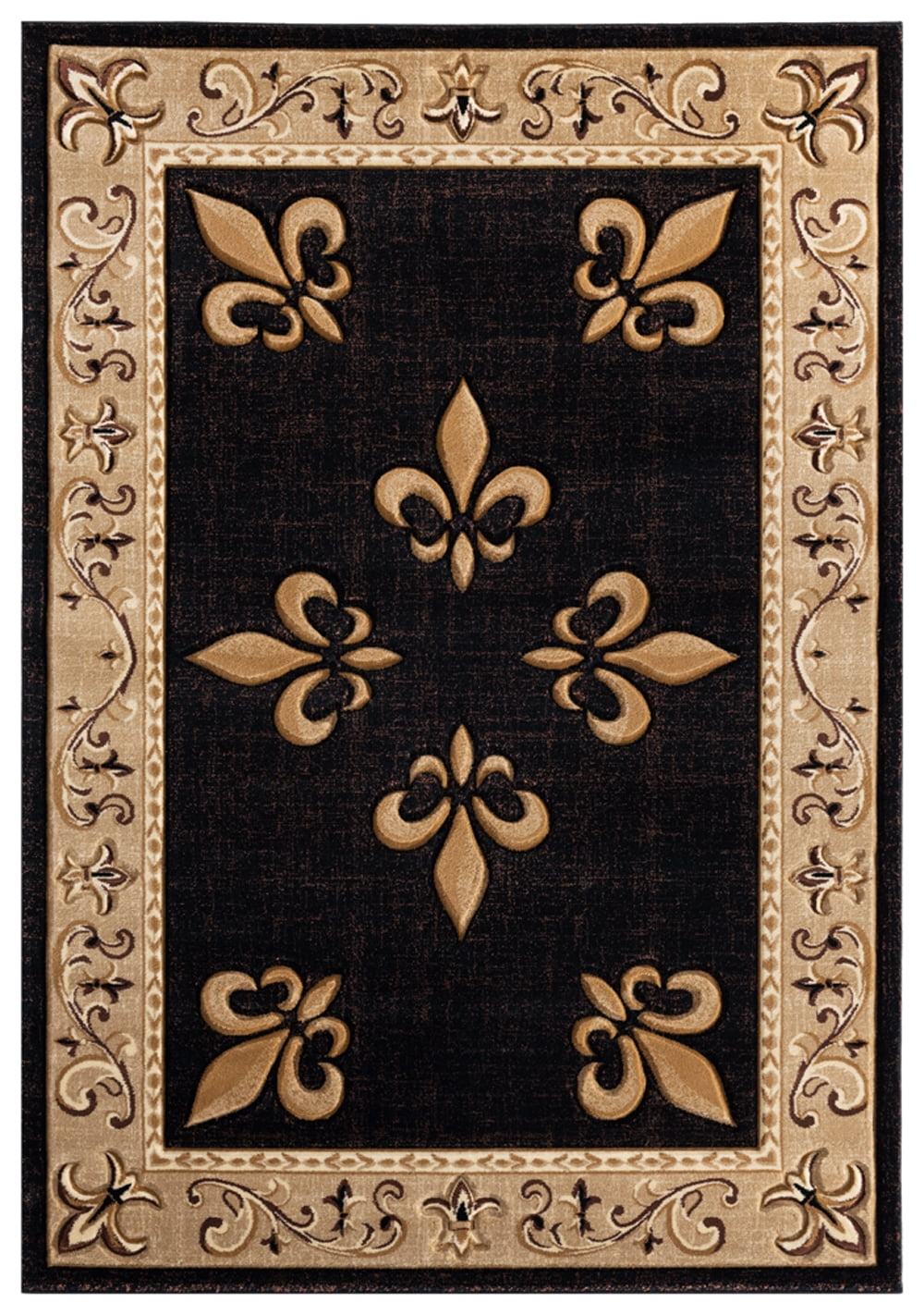 Designer Home Swan Area Rug 2050 11026 Casselton Beige Flur De Lis ...