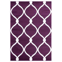 Designer Home Swan Area Rug 2050 10872 Kanza Grey Lines Slices 7' 10" x ...