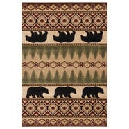 Designer Home Swan Area Rug 2050 10872 Kanza Grey Lines Slices 5' 3" x ...