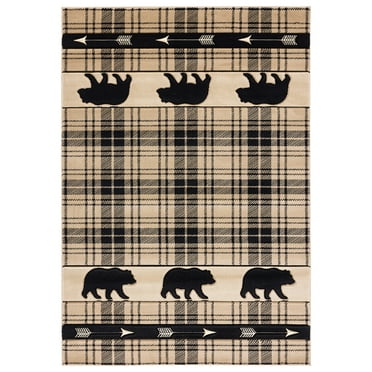 Red Farmhouse Plaid Area Rug by Pinewood Grove - Walmart.com