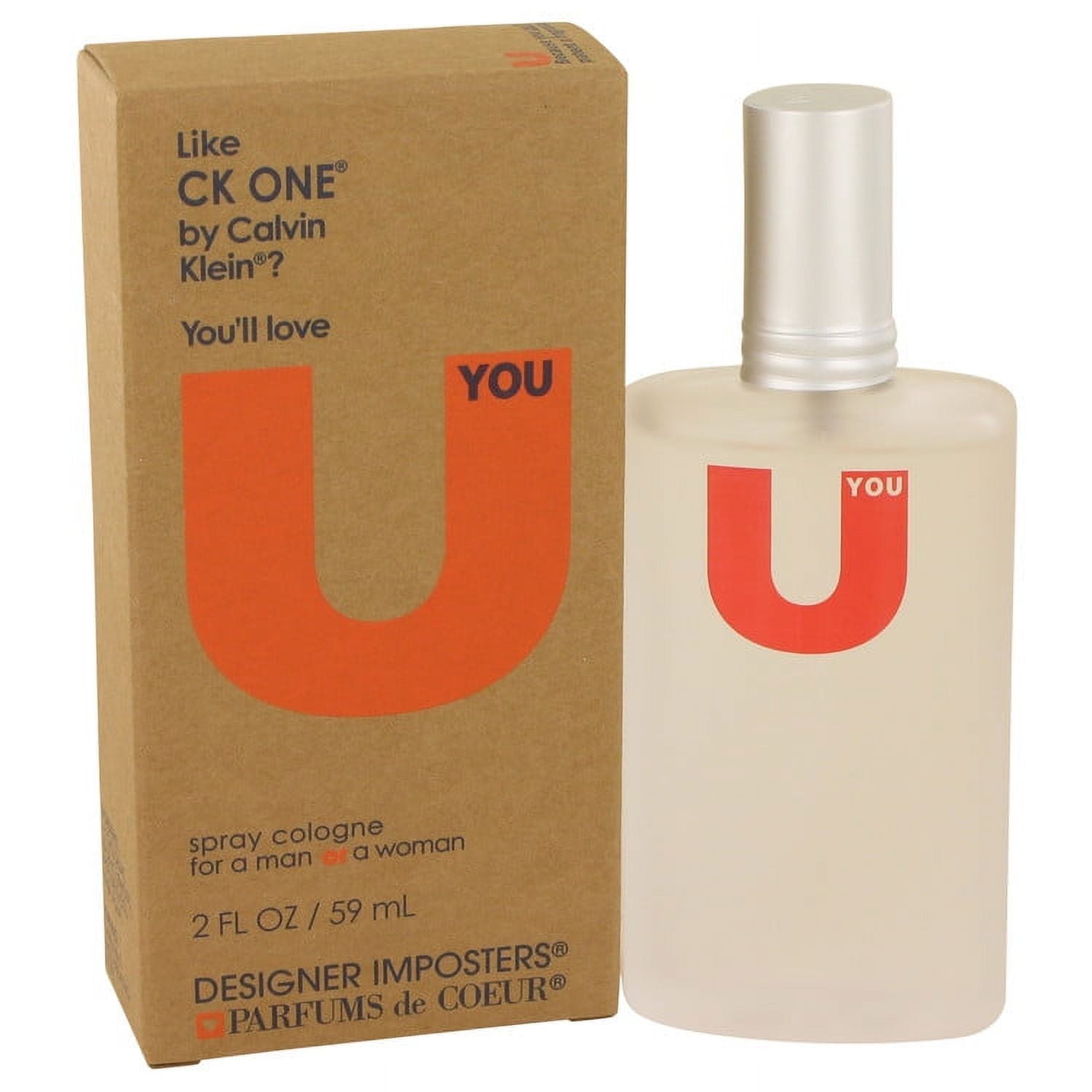 Parfums De Coeur Designer Imposters U You Cologne, Unisex 2 oz Spray ...