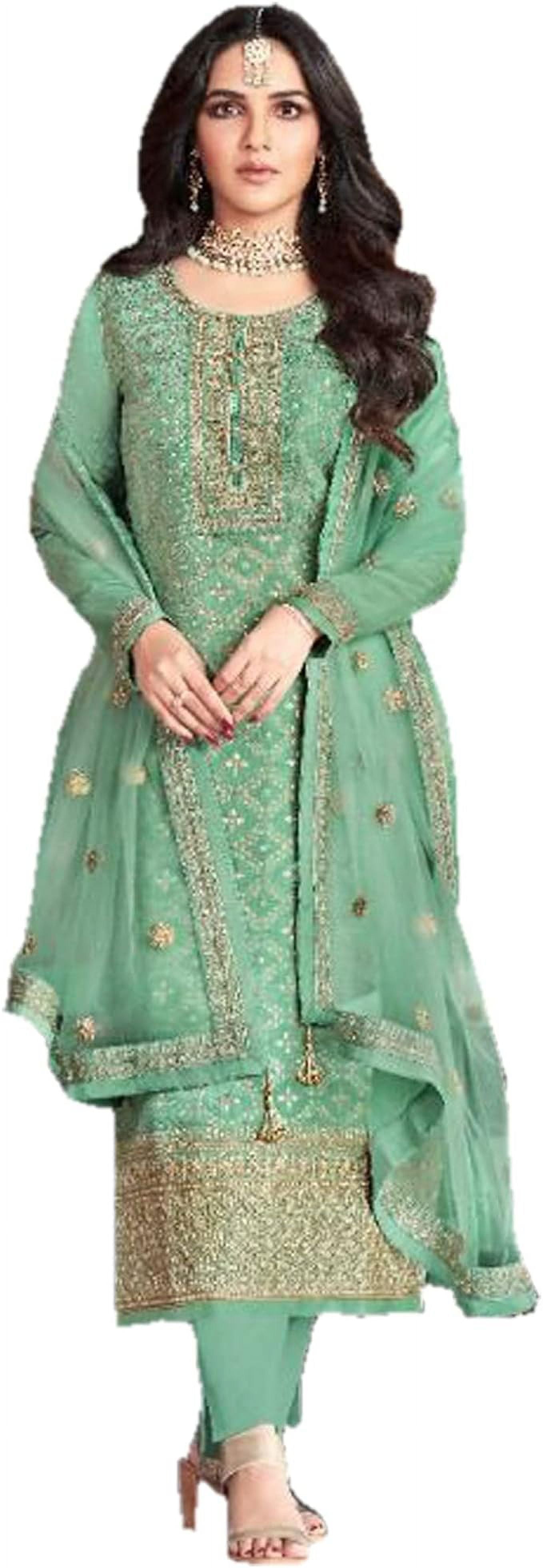 Designer Indian Pakistani Salwar Kameez Suits Reception Wear Trouser ...