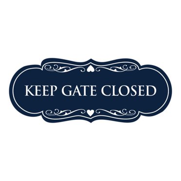 Square All Gender Restroom Sign (Navy Blue/Gold) - Small - Walmart.com