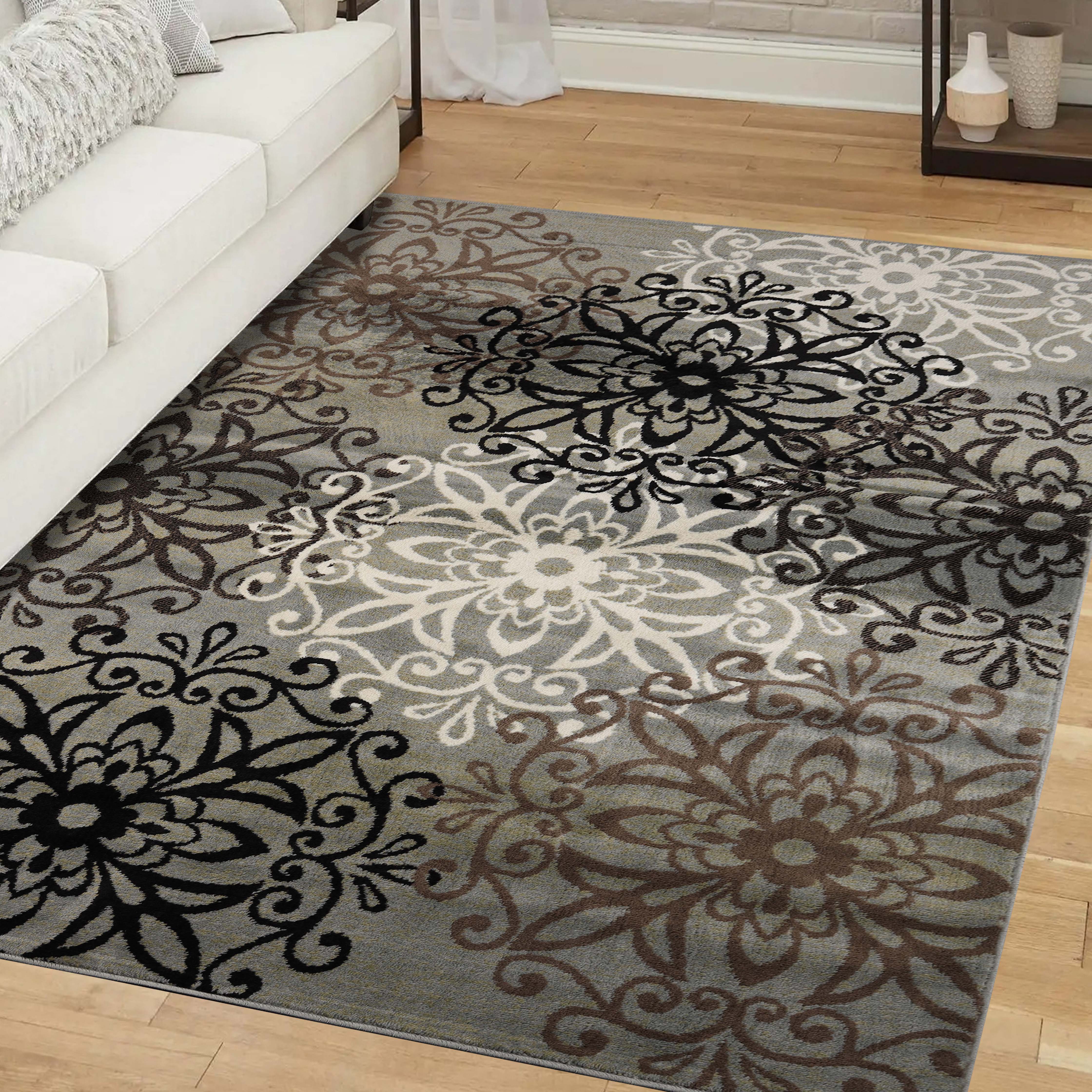 Newport Collection - Red Geometric Modern Area Rug - Walmart.com