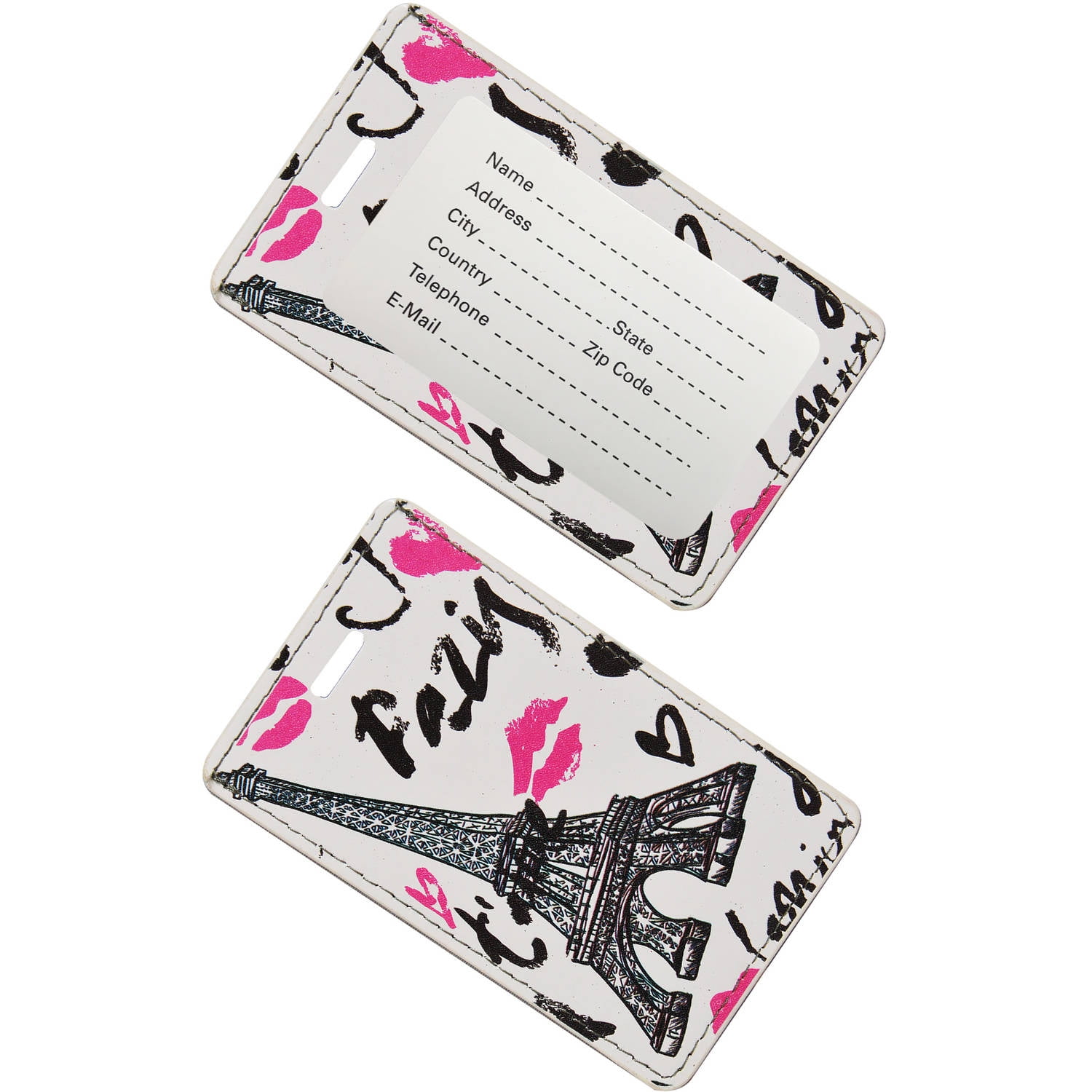 Designer Luggage Tag, 2pk TR1278 - Walmart.com