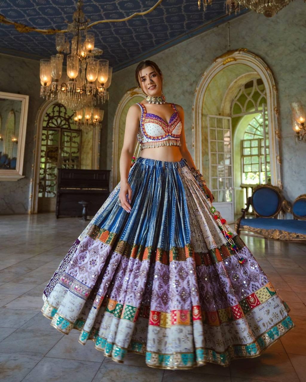Designer Navaratri Lehenga Choli For Women Party Wear Bolywood Lengha ...
