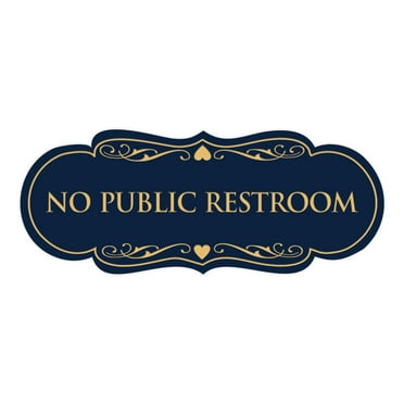 Oval Restrooms Right Arrow Sign (White) - Small 2x5" - Walmart.com