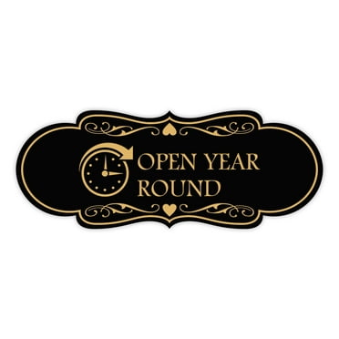 Classic Slide Door Sign - Red / Gold - Medium - Walmart.com