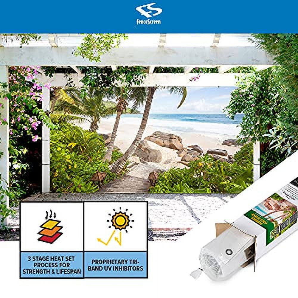 Designer Patio & Gazebo 6ft x 10ft Backdrop Screen - Stairs to Paradise ...