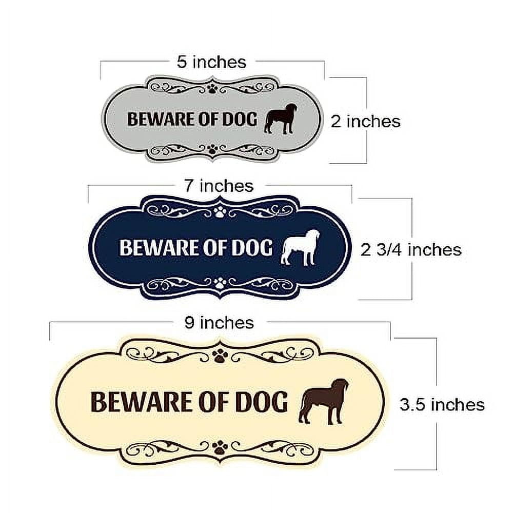 Designer Paws, Dog In Yard Please Close Gate and Beware of Dog Signs (2 ...