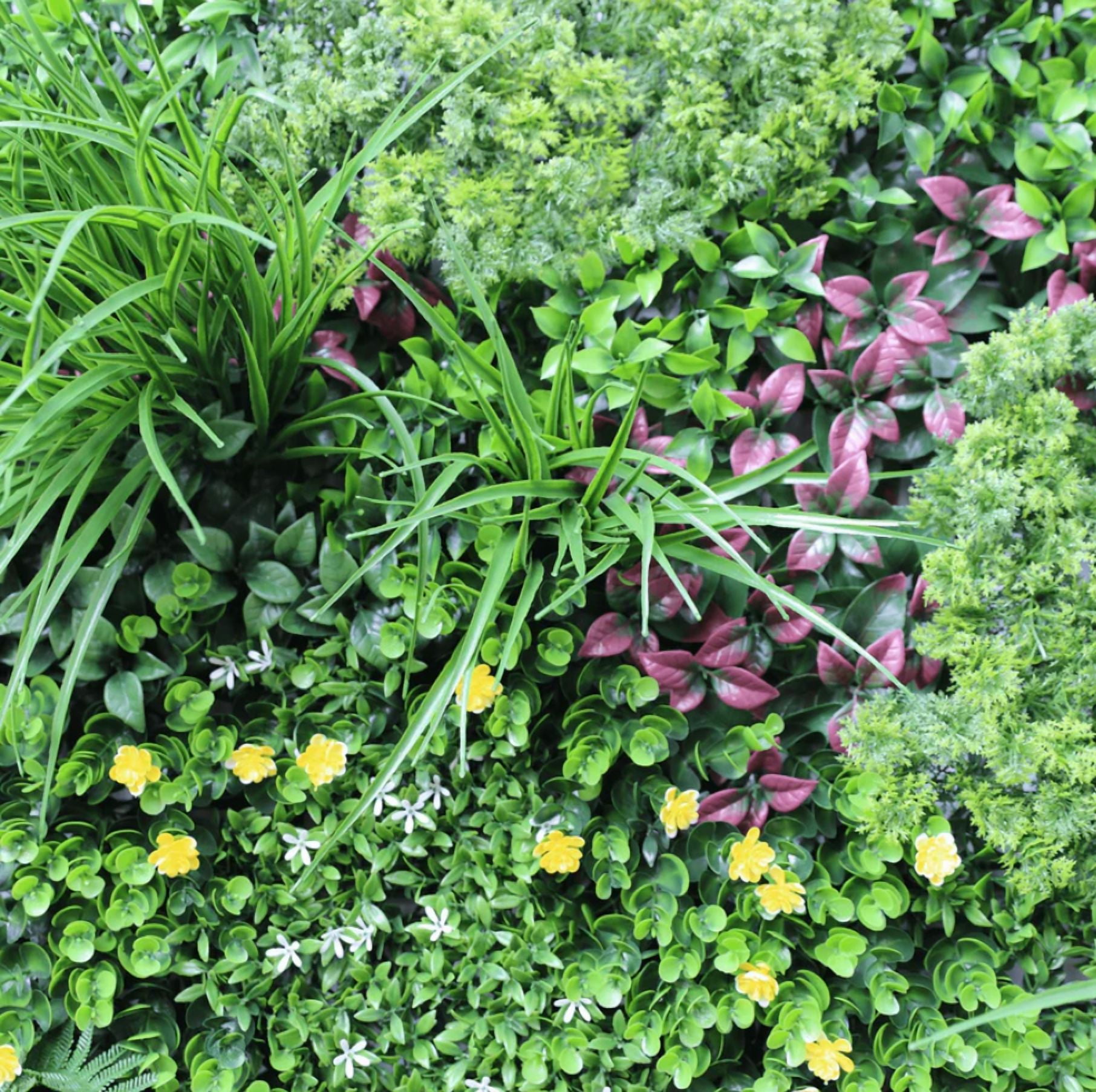 Designer Plants USA 10" x 10" Artificial Vertical Garden Artificial ...