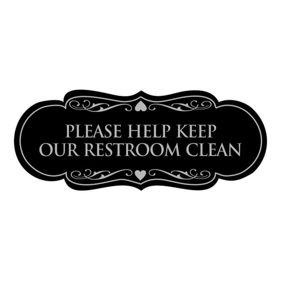 Please Keep Bathroom Clean Sign