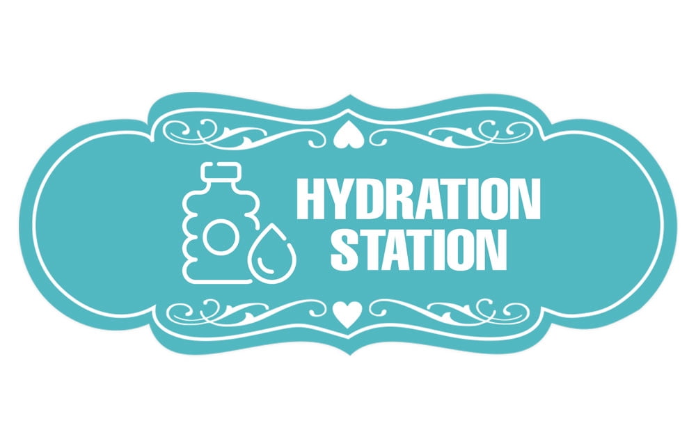 Designer Plus Hydration Station Wall or Door Sign | Business & Public ...
