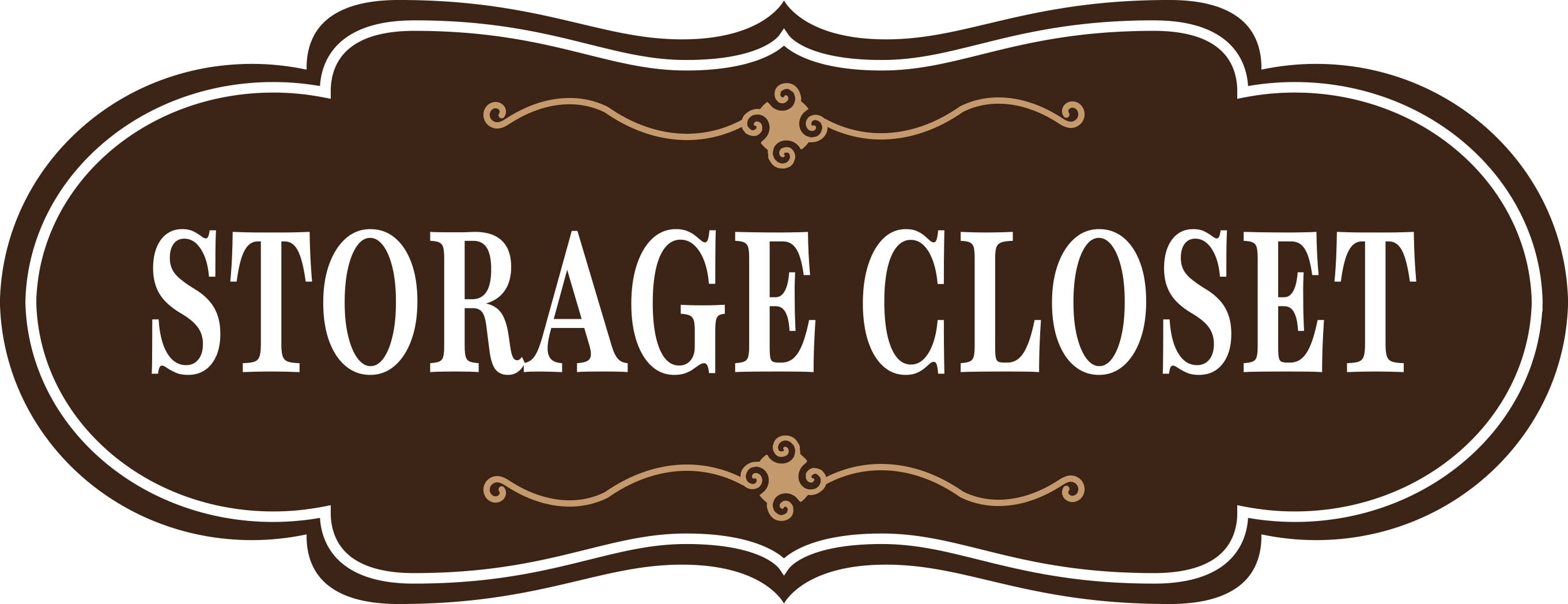 Designer Plus Storage Closet Wall or Door Sign | Business and Workplace ...