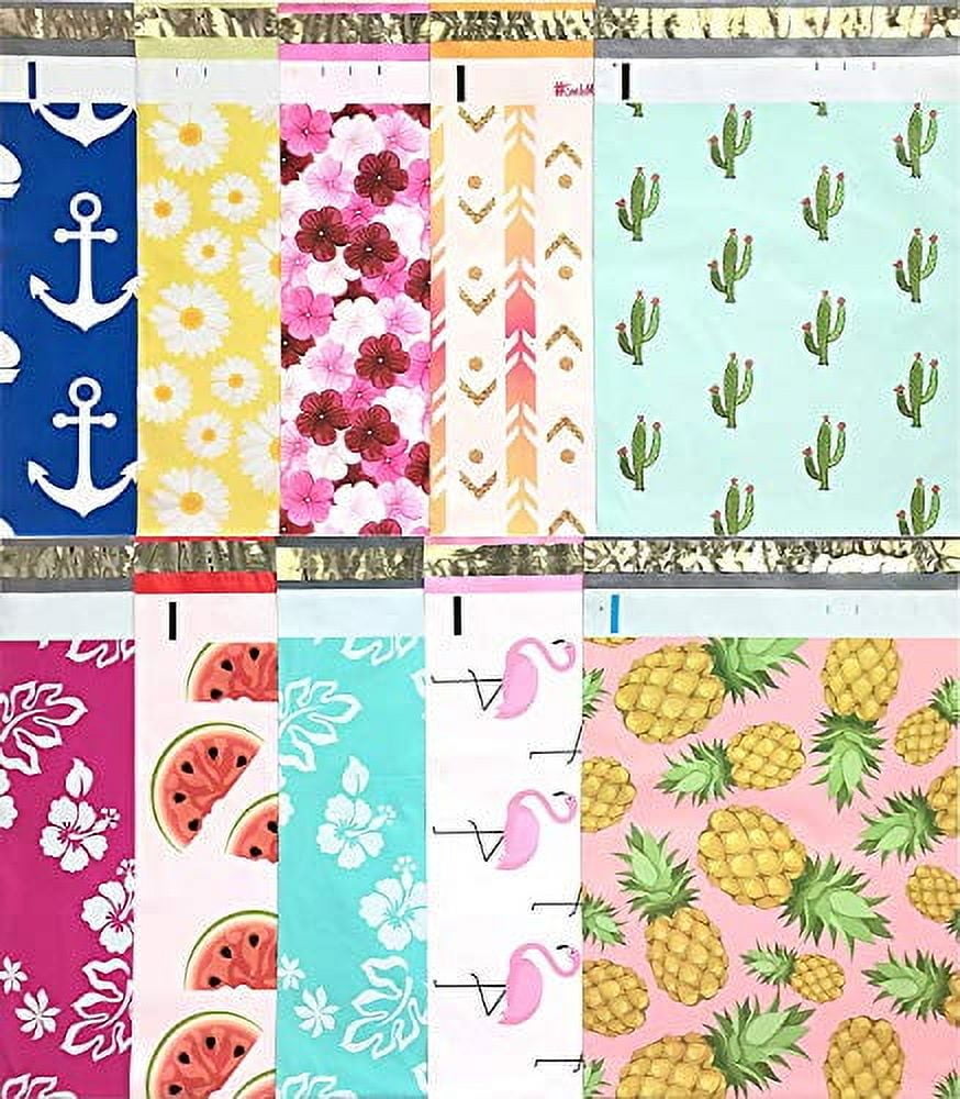 Designer Poly Mailers 10x13: Sample Variety Pack ~ Anchor, Daisy ...