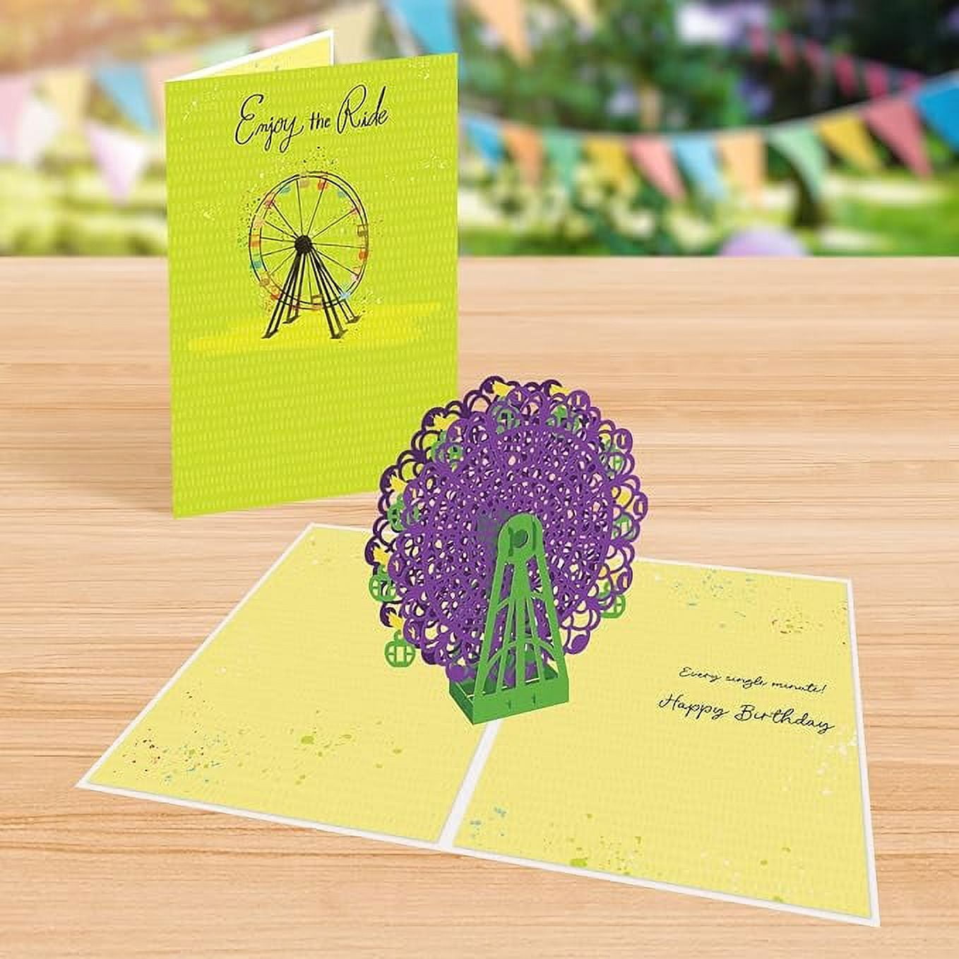 Designer Pop, Birthday Pop Up Greeting Card – “Enjoy the Ride” 3D ...