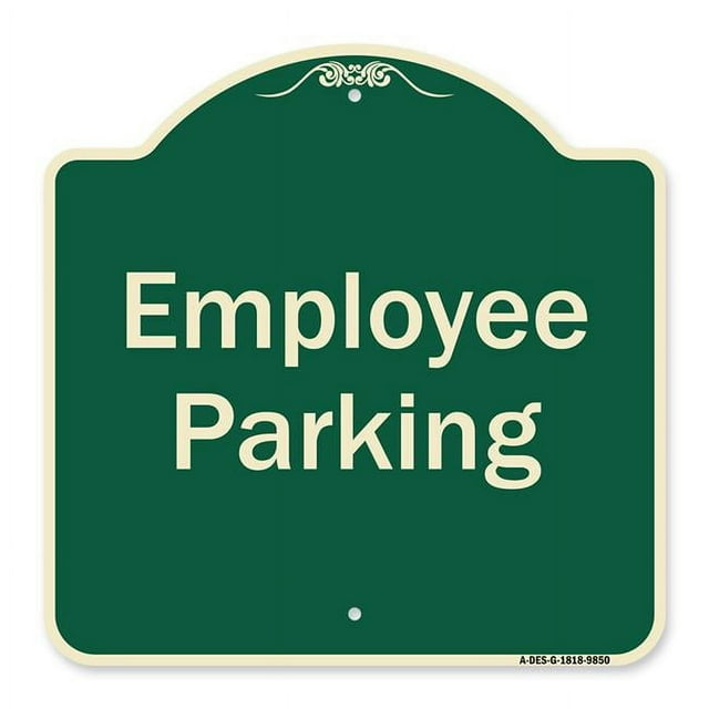 Designer Series Sign - Employee Parking Sign - Walmart.com