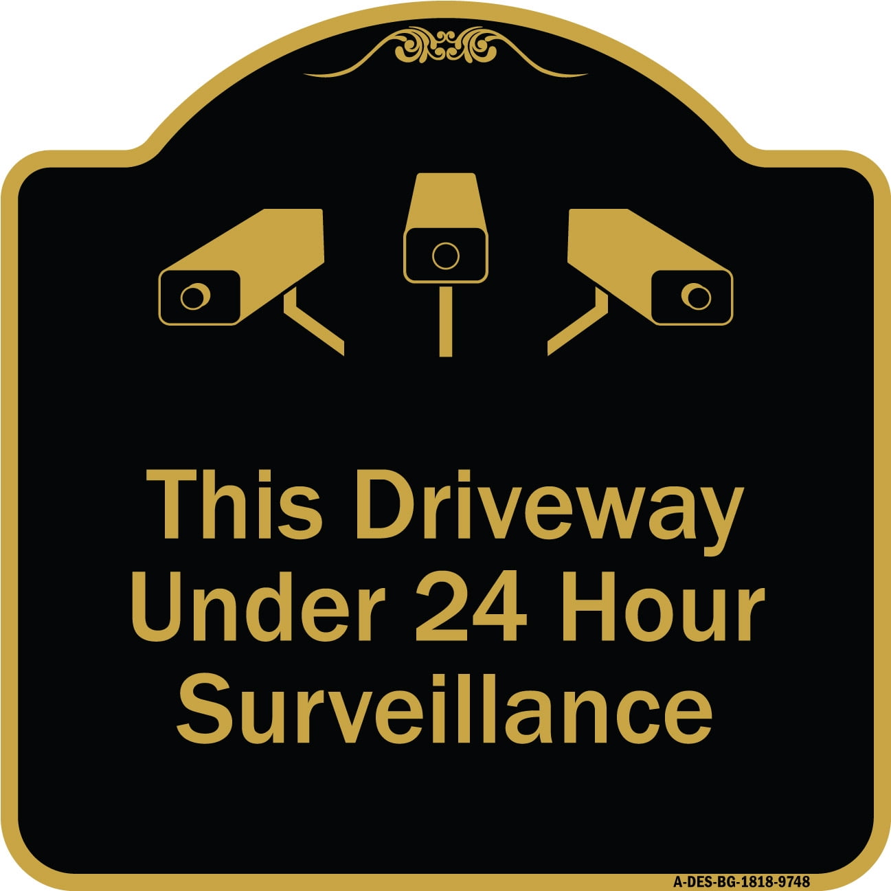 SignMission Designer Series Sign - This Driveway Under 24 Hour ...