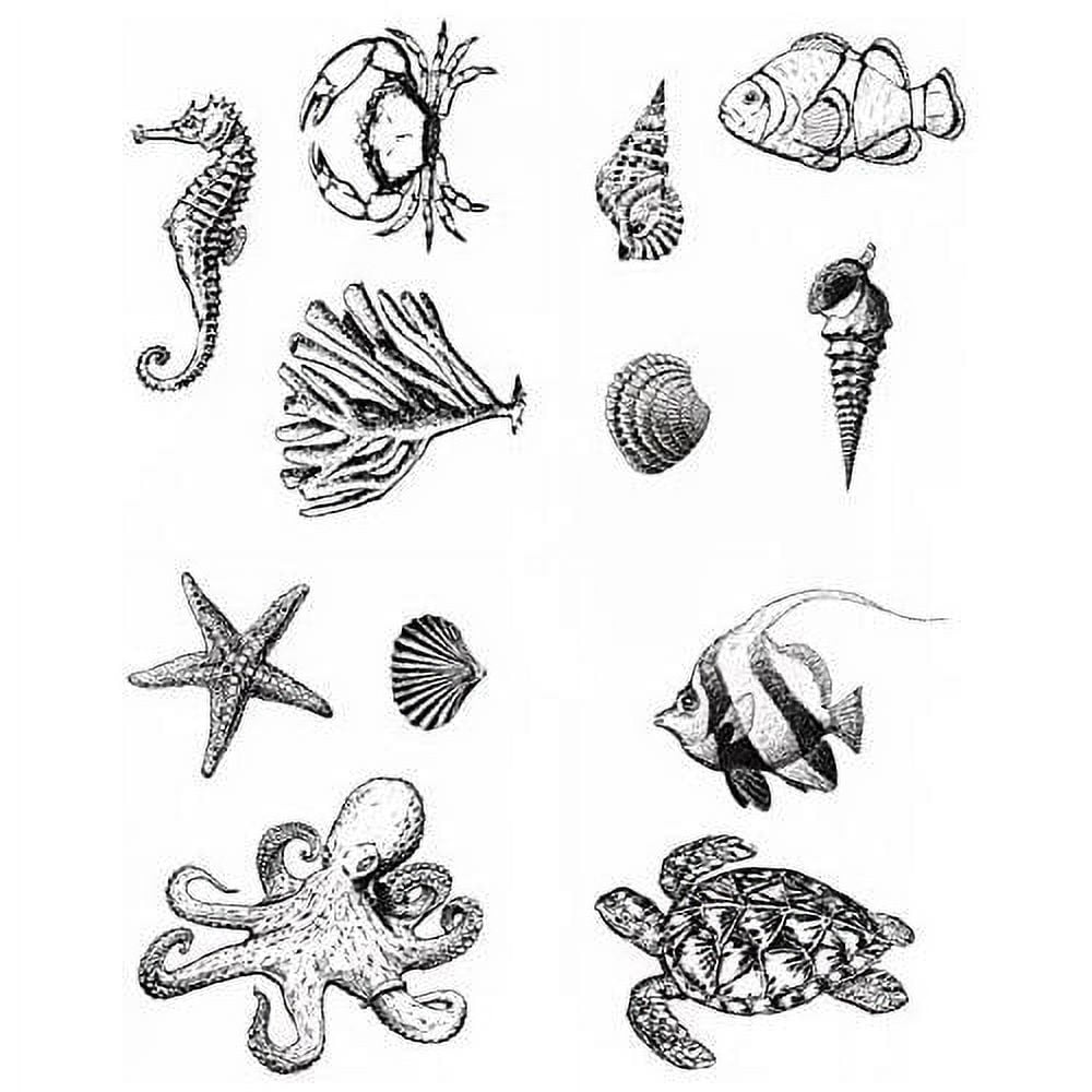 Designer Silkscreens DSS-102 Sea Life Designs, For Adding Intricate ...