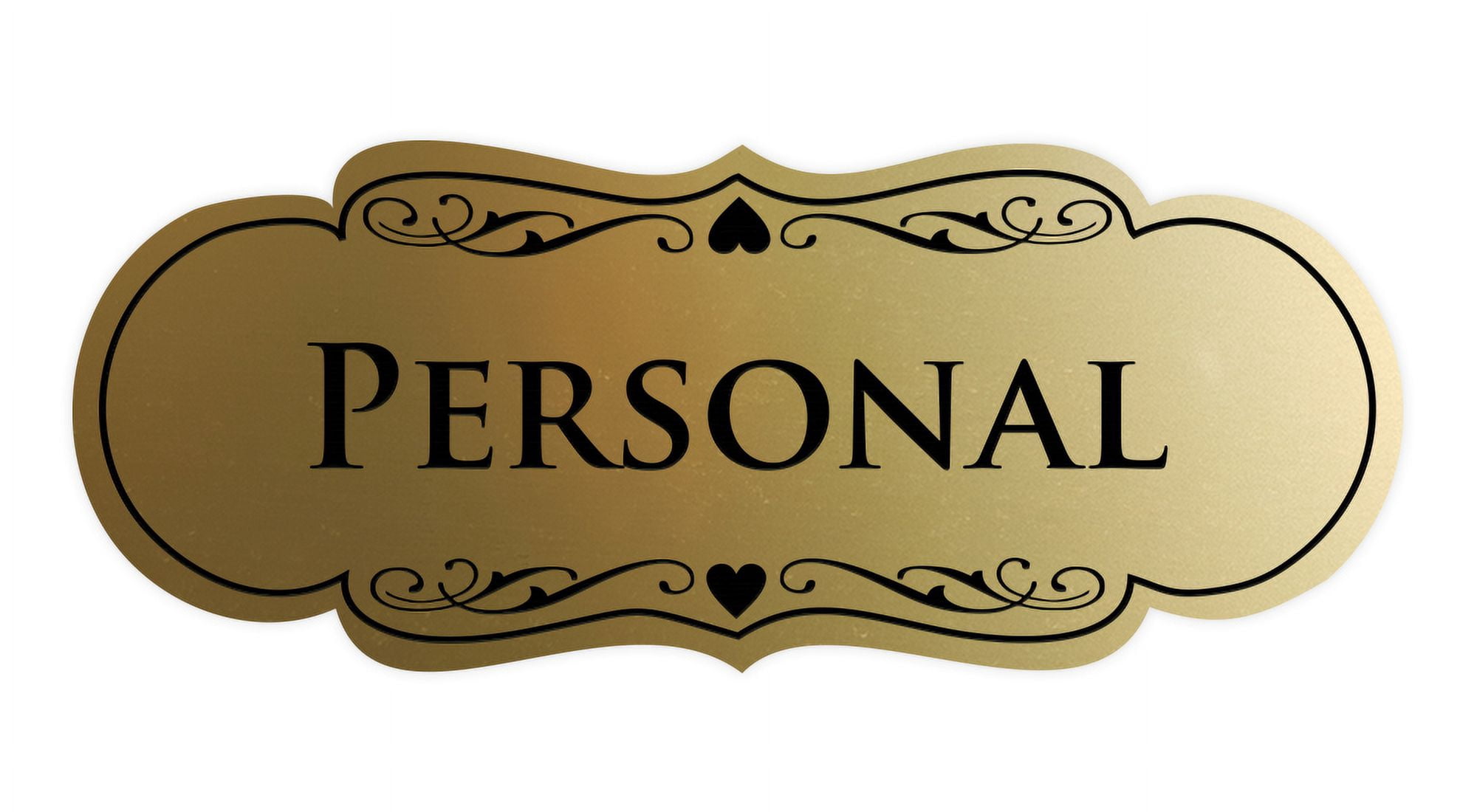 Designer Spanish Personal Sign (Brushed Gold) - Large - Walmart.com