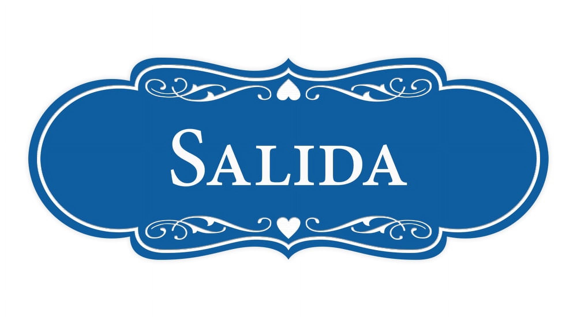 Designer Spanish Salida Sign (Blue) - Small - Walmart.com