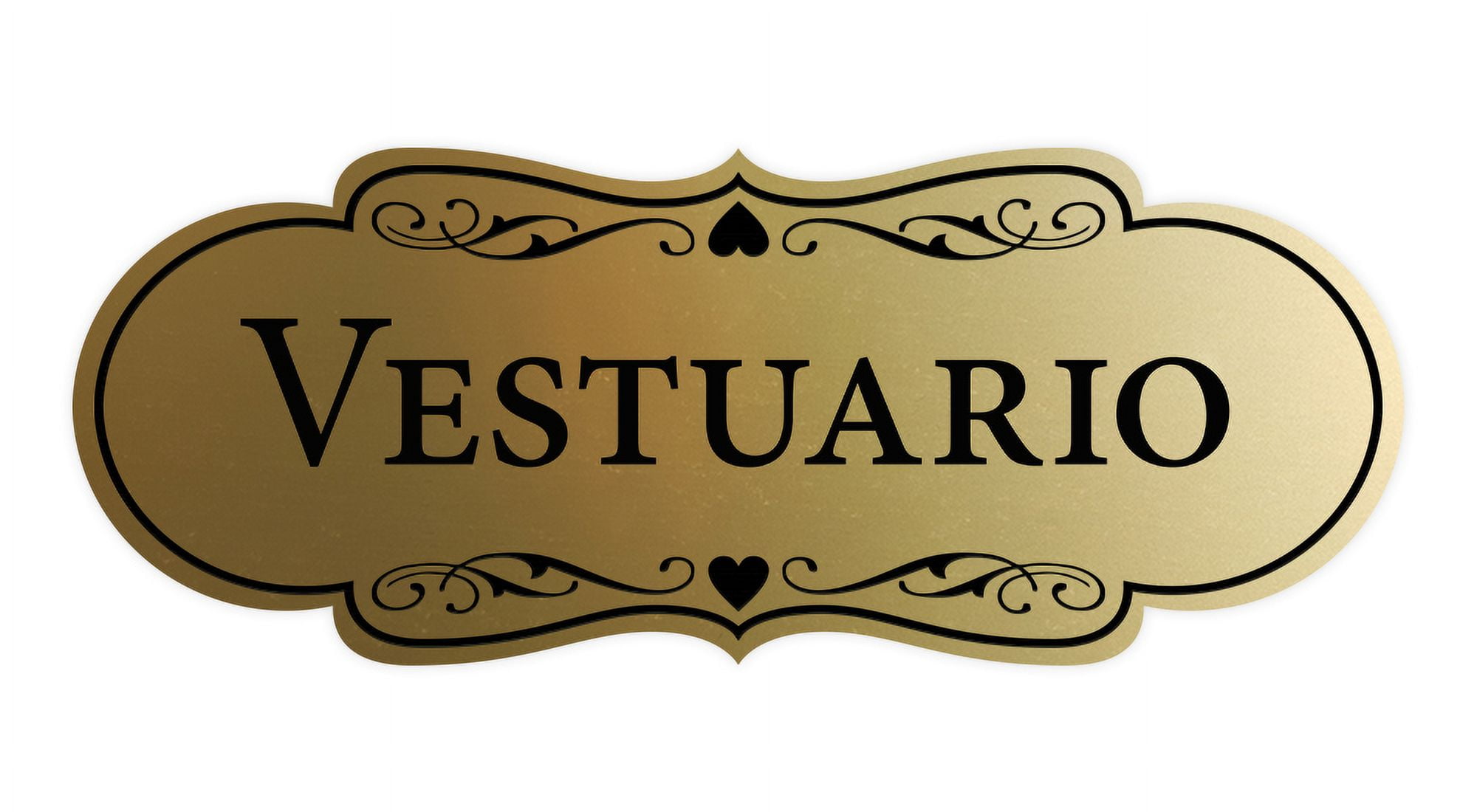 Designer Spanish Vestuario Sign (Brushed Gold) - Small - Walmart.com