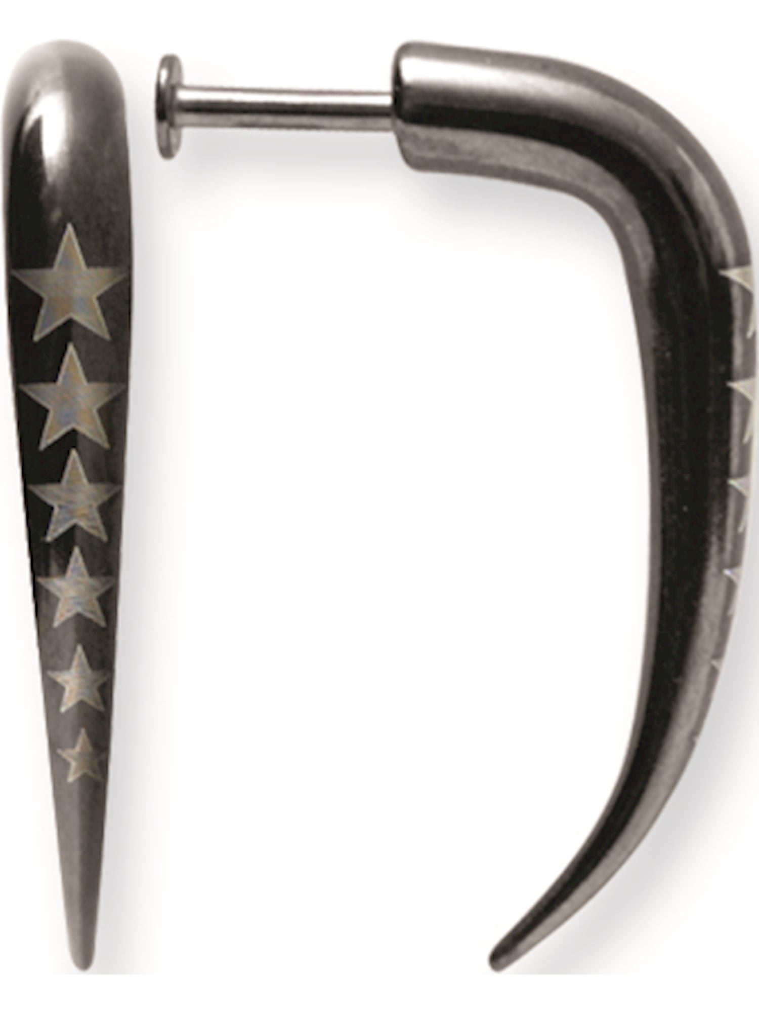 Designer Stainless Steel Plated Sgss Labret W Talon Laser Etched ...