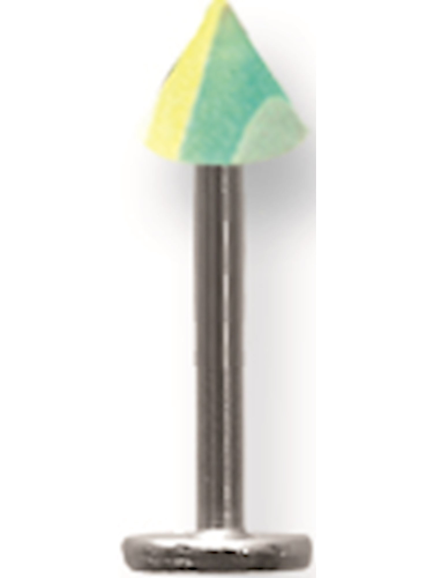 Designer Stainless Steel Sgss Labret W Acrylic Vert Layered Cone 16G (1 ...