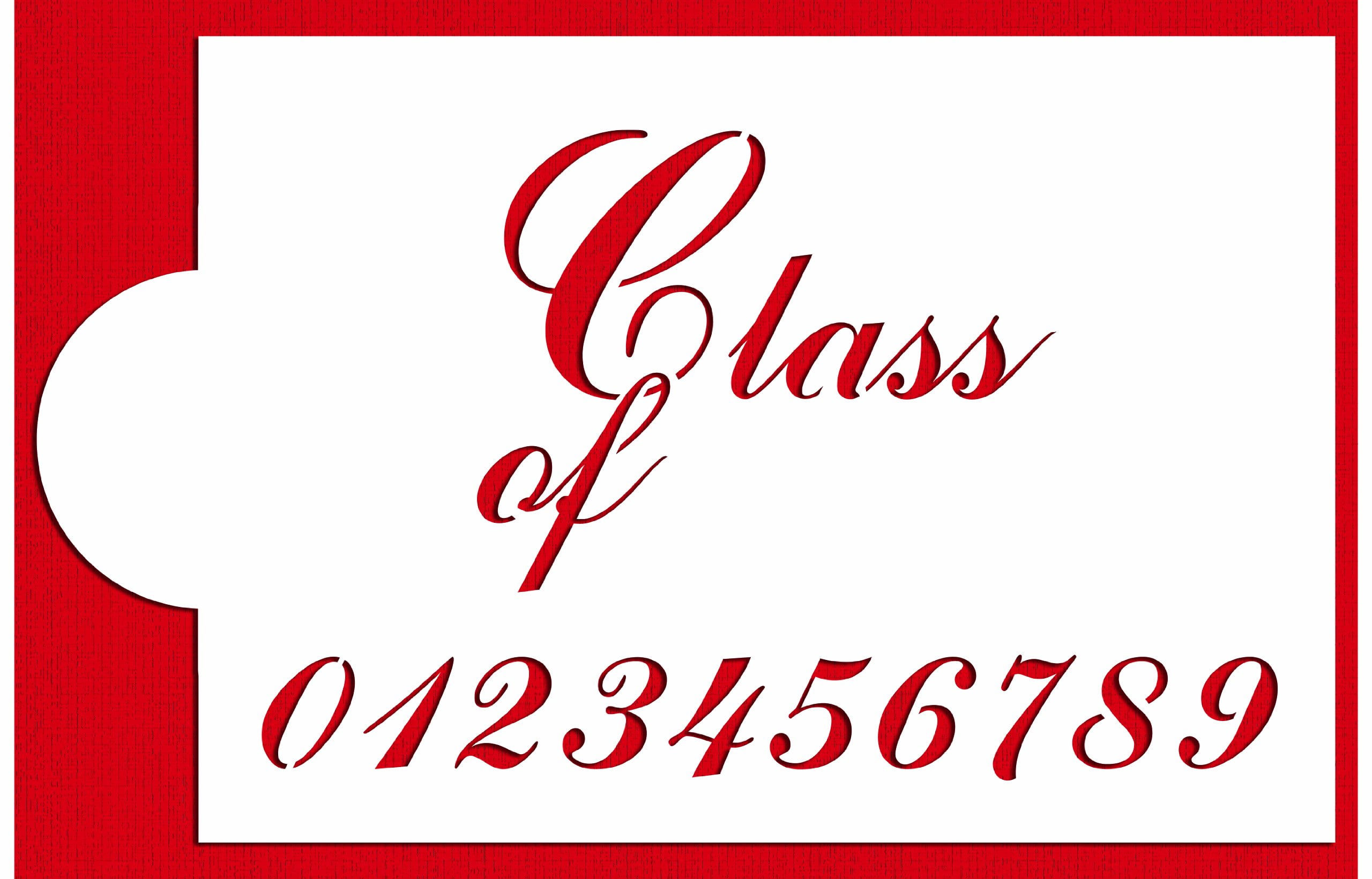 Designer Stencils Class Of... Cake Stencil, Beige/semi-transparent ...