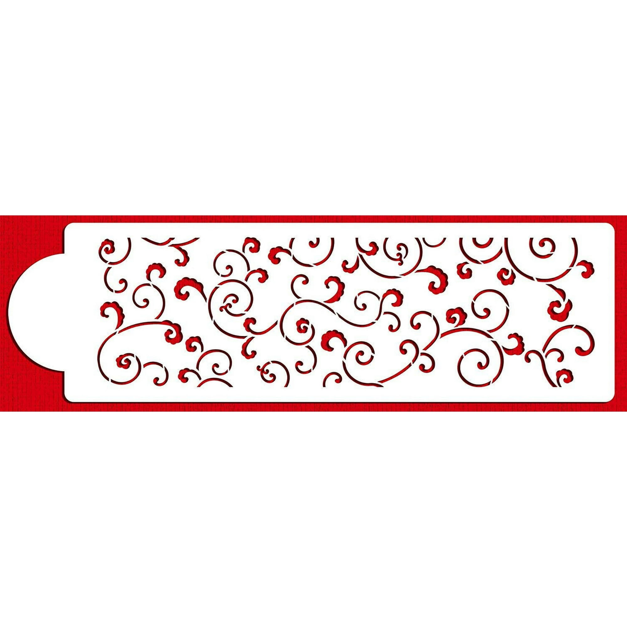 Scroll Stencils For Cakes