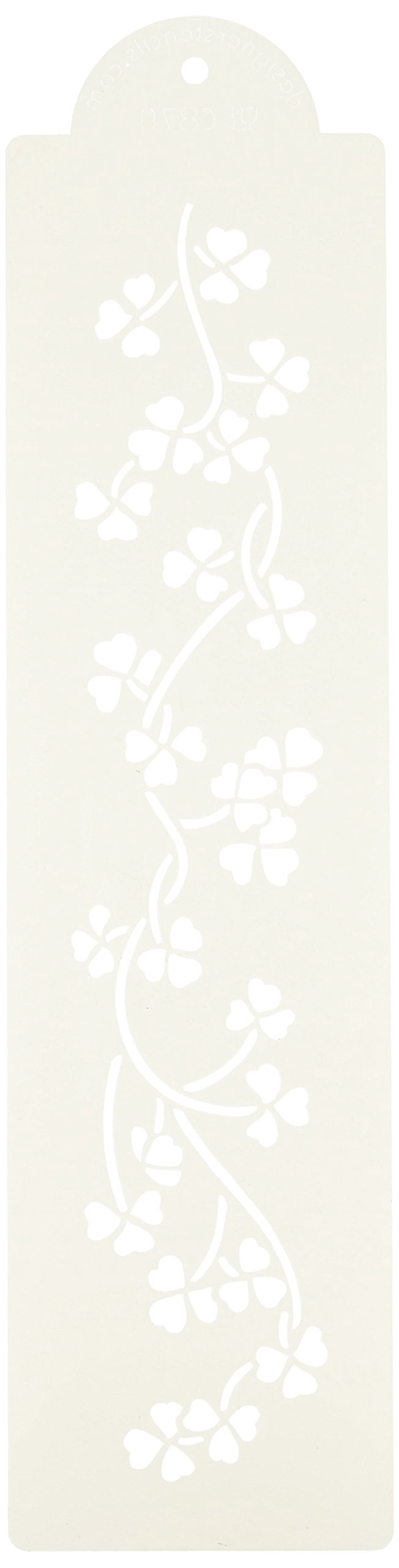 Designer Stencils Shamrock Vine Cake foodgrade stencil, 2.5 X 12.6 ...