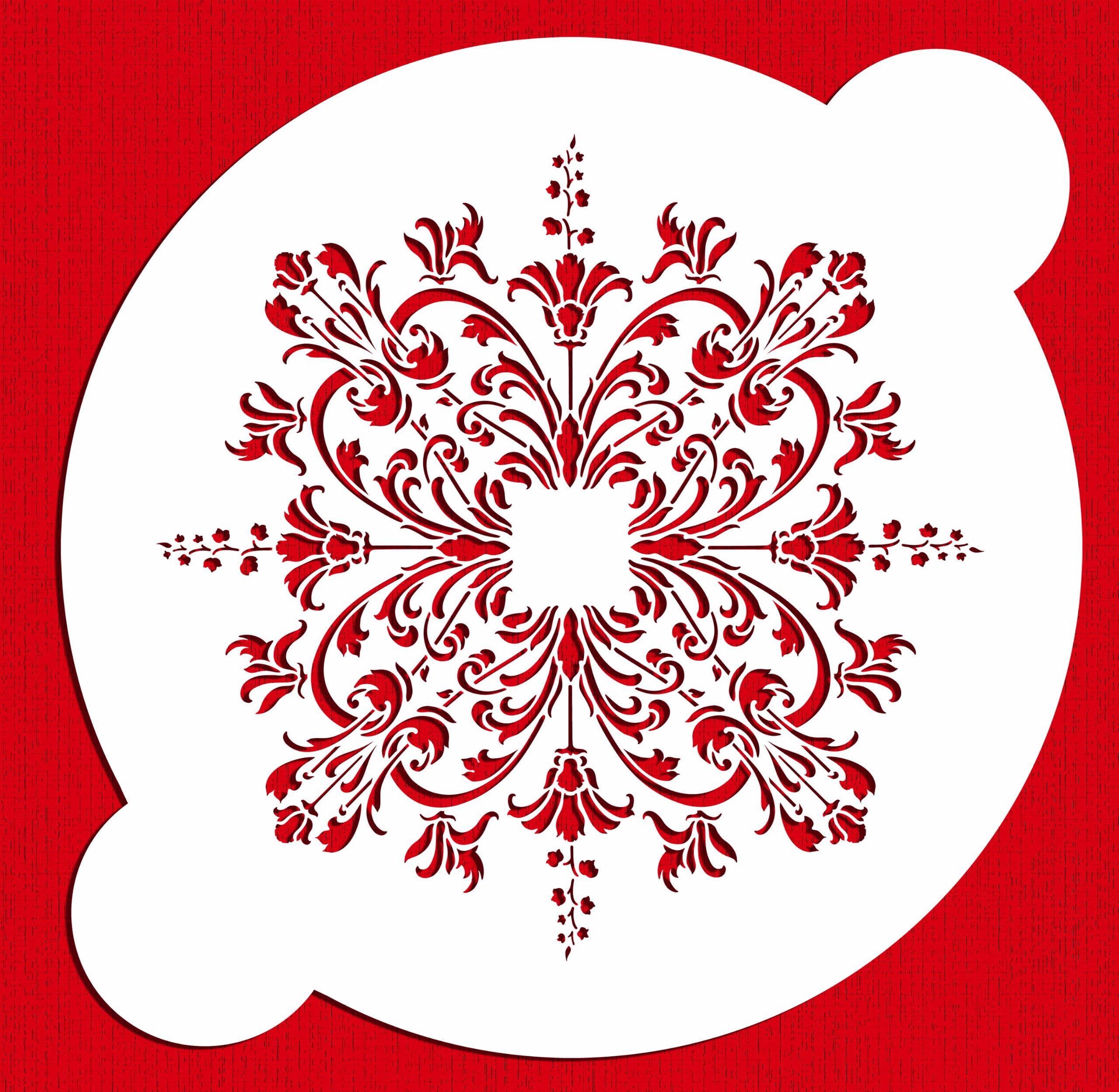 Designer Stencils Small Turn of the Century Medallion Cake Stencil ...