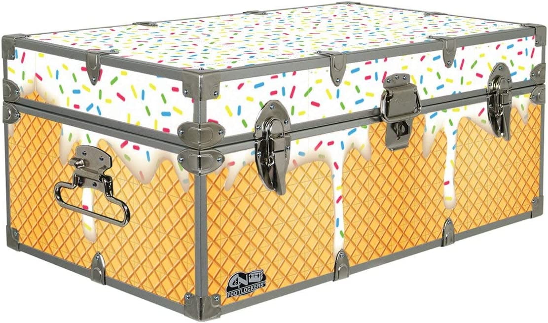 Designer Storage Trunk - Food Themes - 32 x 18 x 13.5 Inches - Durable ...