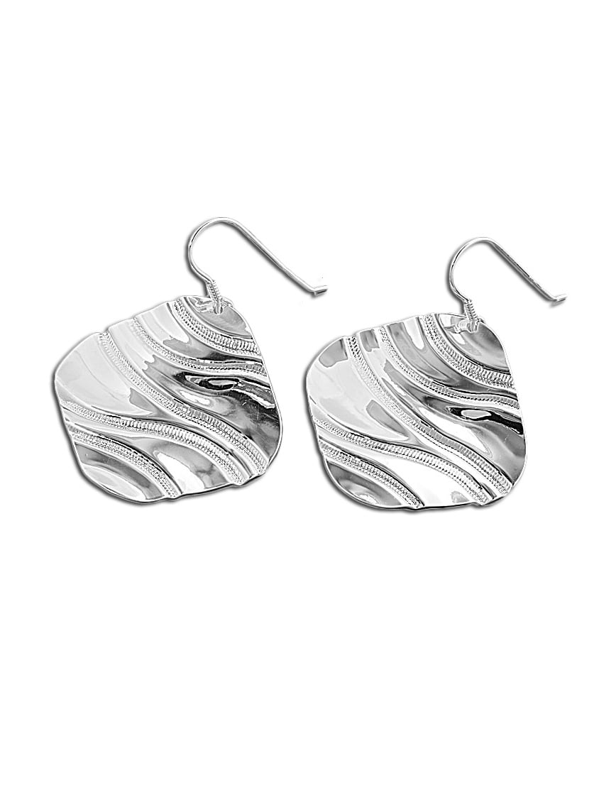 Designer Style Paragon Shape Earrings Sterling Silver - Walmart.com