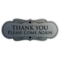 Thank You Please Come Again Sign - Walmart.com