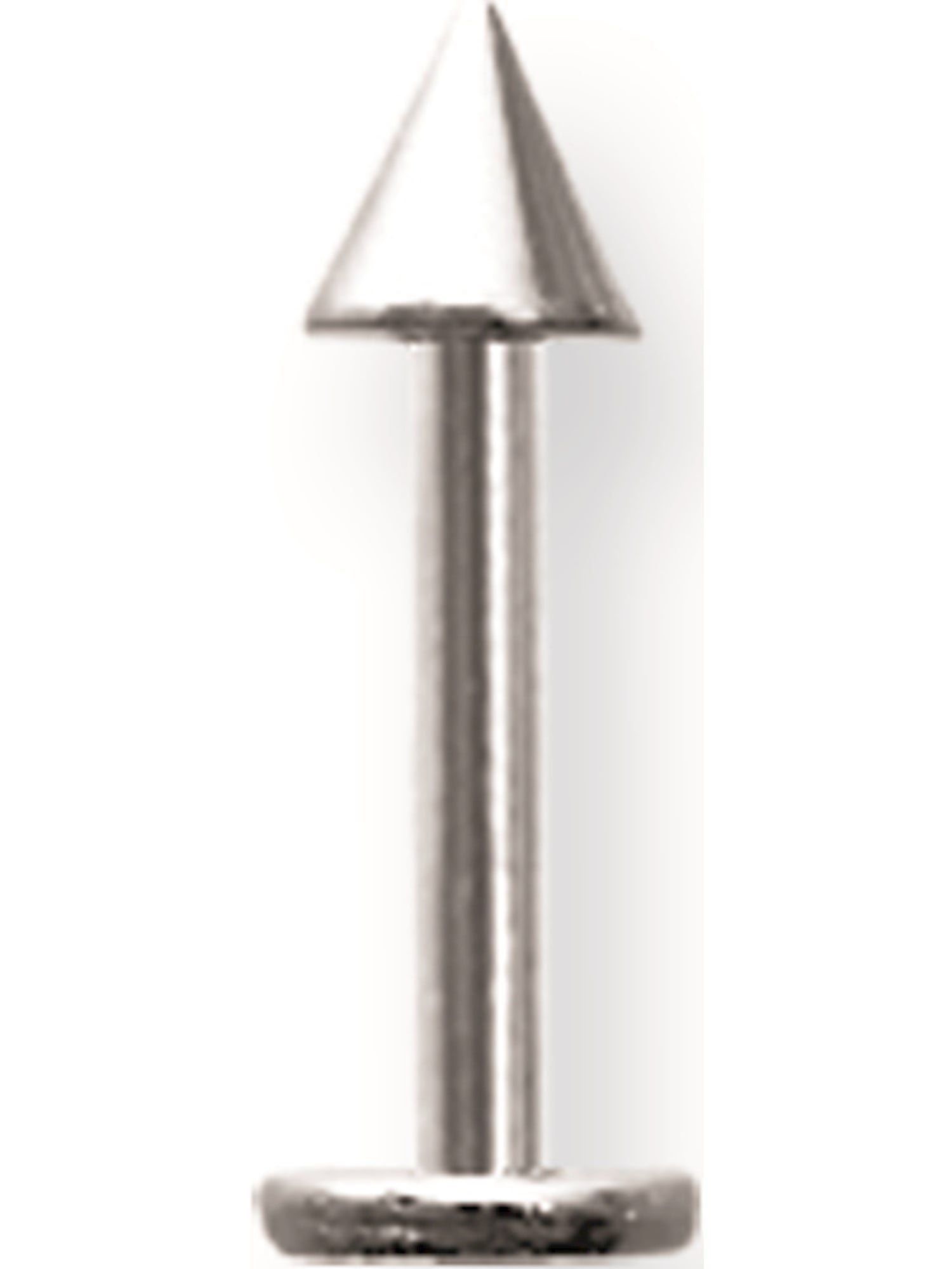 Designer Titanium Solid Labret W Cones 14G (1.6Mm) 3/8 (10Mm) Long 4Mm ...