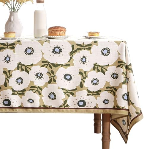 Designer Vintage Rectangular Tablecloth,Linen French Extra Long ...