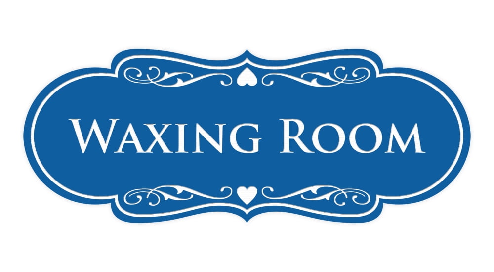 Designer Waxing Room Sign (Blue) - Large - Walmart.com