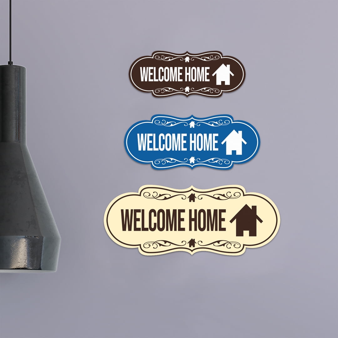 Designer Welcome (Home) Sign (Brushed Gold) - Small - Walmart.com