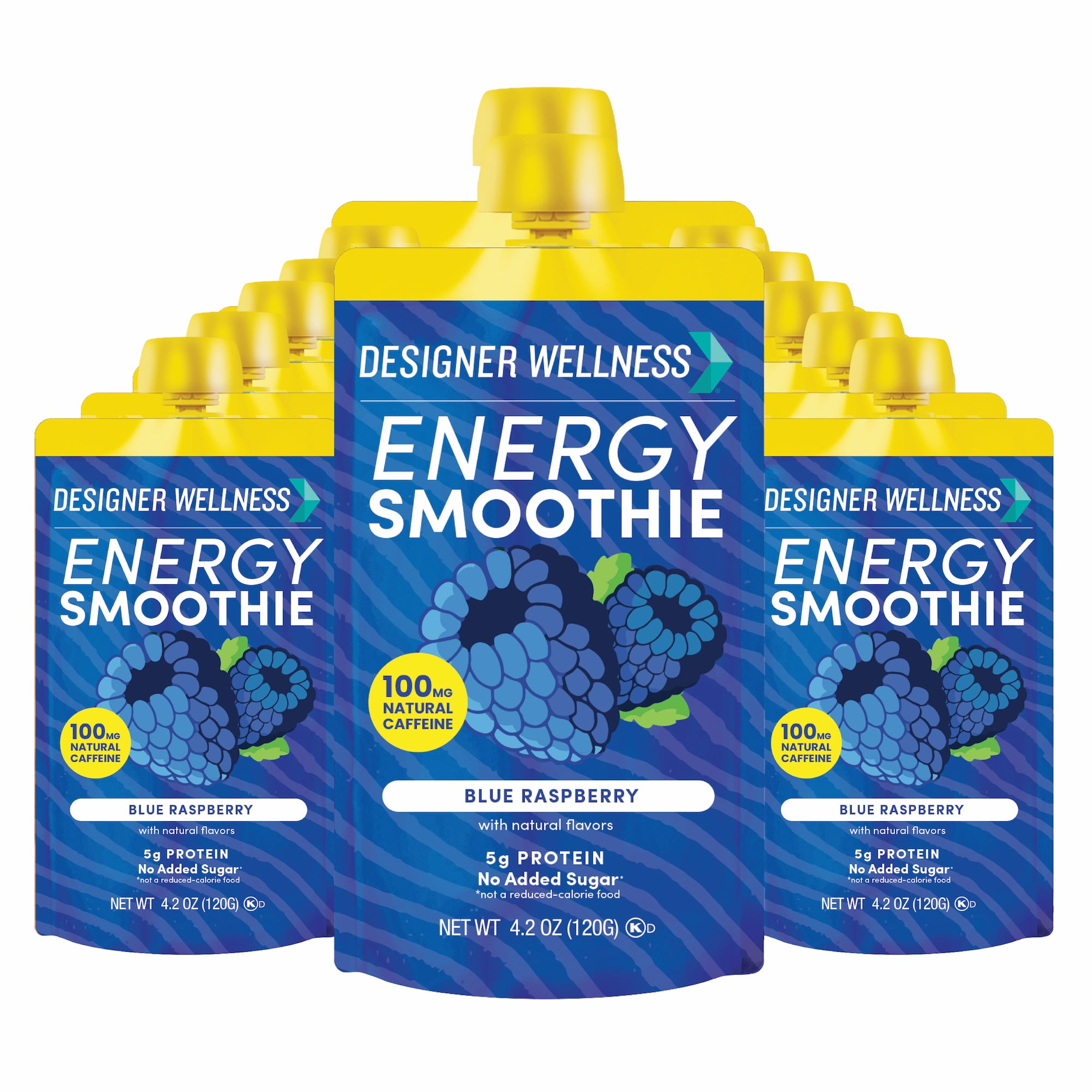 Designer Wellness Energy Smoothie, Real Fruit, 100mg Natural Caffeine ...