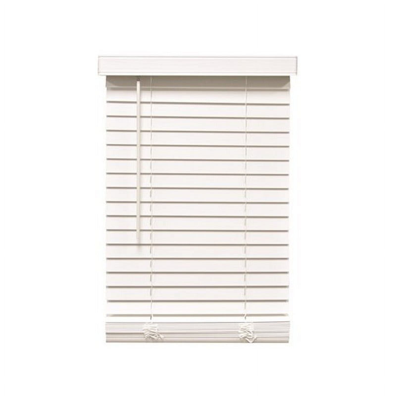 Designer's Touch 3588777 White Cordless Room Darkening 2 in. Faux Wood ...