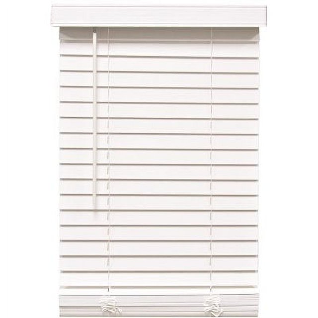 Designer's Touch 3588809 White Cordless Room Darkening 2 in. Faux Wood ...